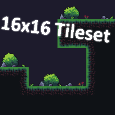16x16 Tileset PixelArt - Platformer Forrest by Radut "Skull / Kristi ...