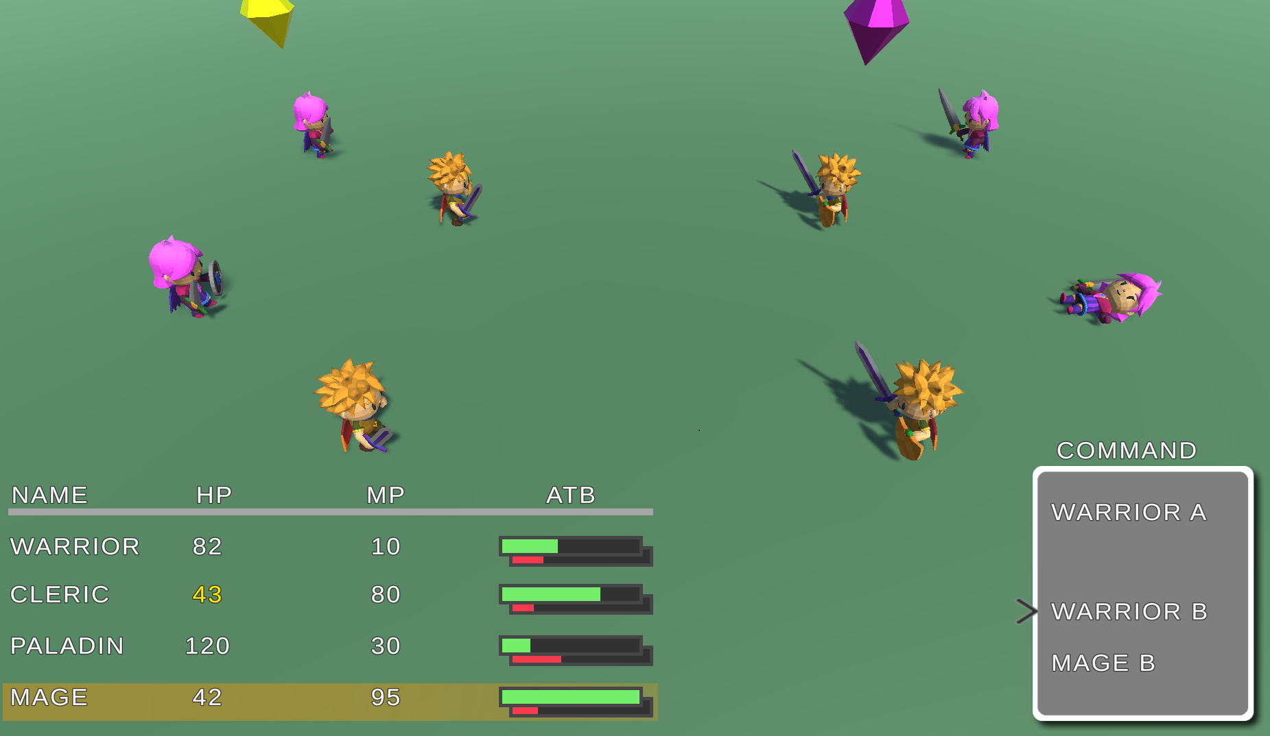 Turn Based RPG Fights by BeardedDev