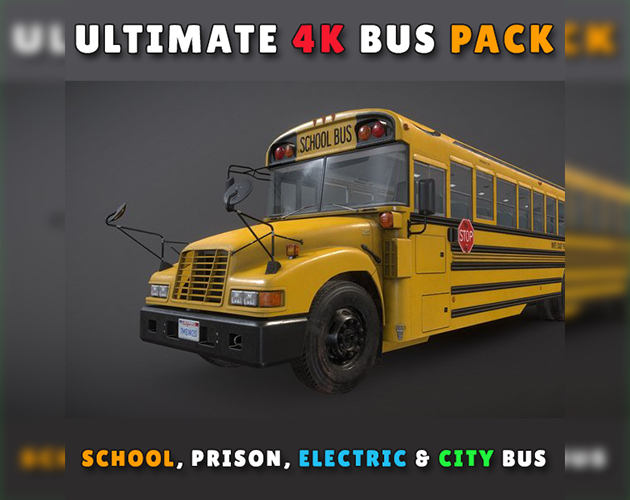 Ultra Realistic HD Bus Pack – Game Ready & Optimized! by TheLustAF