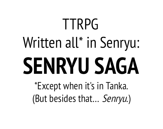 Senryu Saga by Theran_Baggins