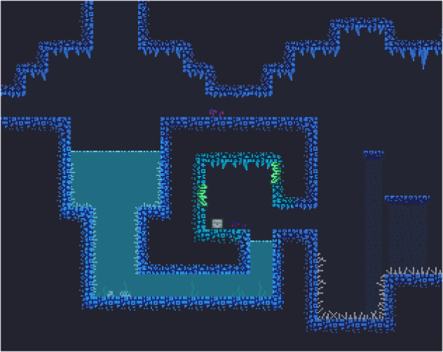 Space Cave Tileset 16x16 by Dmitry Mozgin