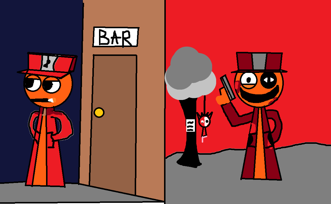 some art i made of sprunki in ms paint - itch.io