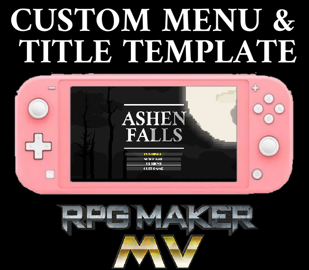 RPG Maker Custom Title & Menus Template (MV) by SLYRAIN GAME STUDIO