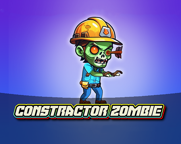 Constractor Zombie - 2D Animated Character (Spriter) by Gamelauncher Shop