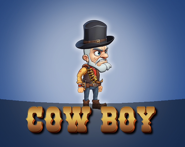 Cow Boy - 2D Animated Character (Spriter) by Gamelauncher Shop
