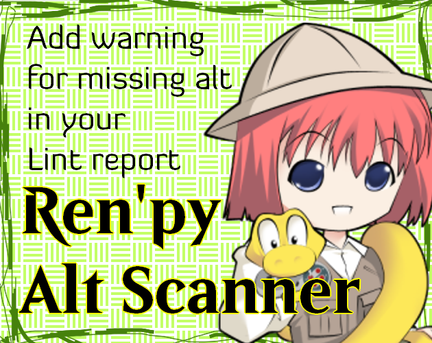 Ren'py Alt Scanner by Requiem for Make Visual Novel Assets! Jam - itch.io