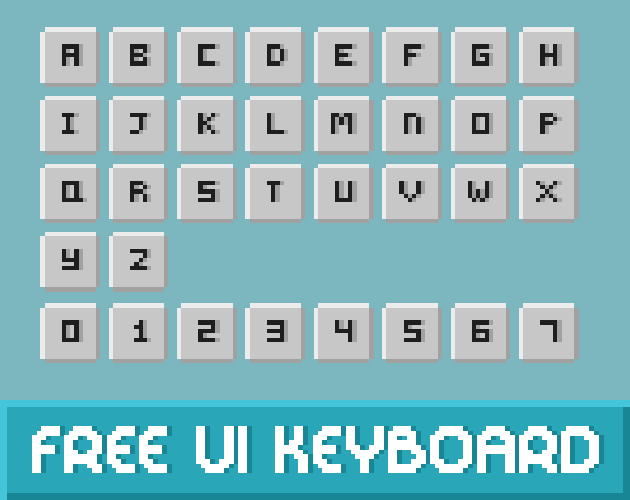 2D UI Keyboard by Tekila