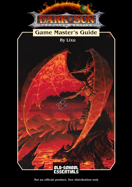 OSE Dark Sun Game Master's Guide by Lixu Gaming
