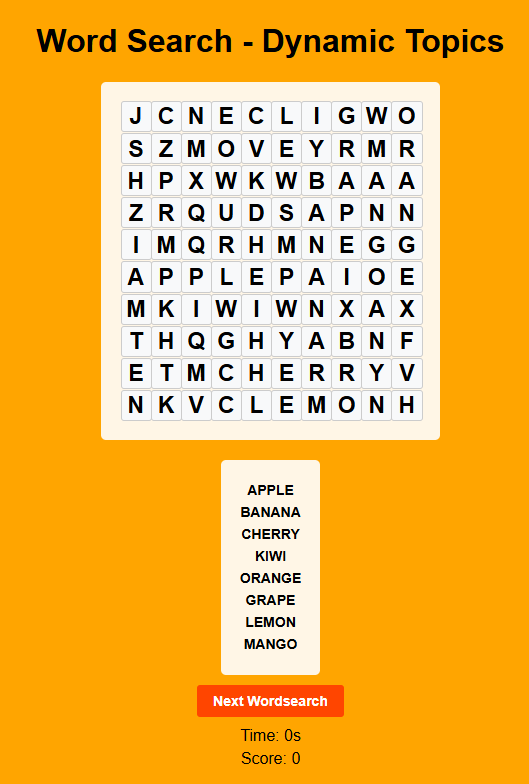 Word Search Challenge! Test Your Brain with This Fun Puzzle by rinoart