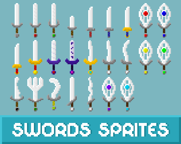 2D Swords Sprites Pack by Tekila