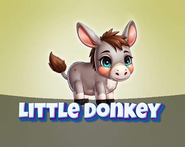 Little Donkey - 2D Animated Character (Spriter) by Gamelauncher Shop