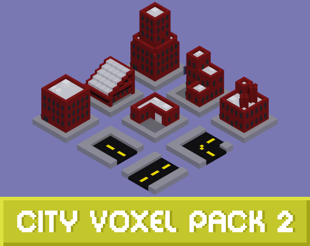 City Voxel Pack 2 Factories by Tekila