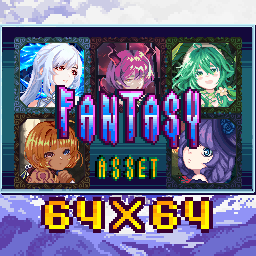 Pixel Art Female Portrait Pack - Fantasy RPG Asset by Paperpin