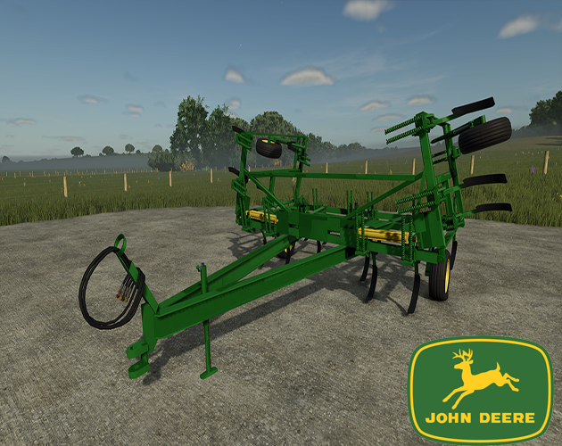 John Deere 1600 Chisel Plow FS25 by Borrowed Parts Modding