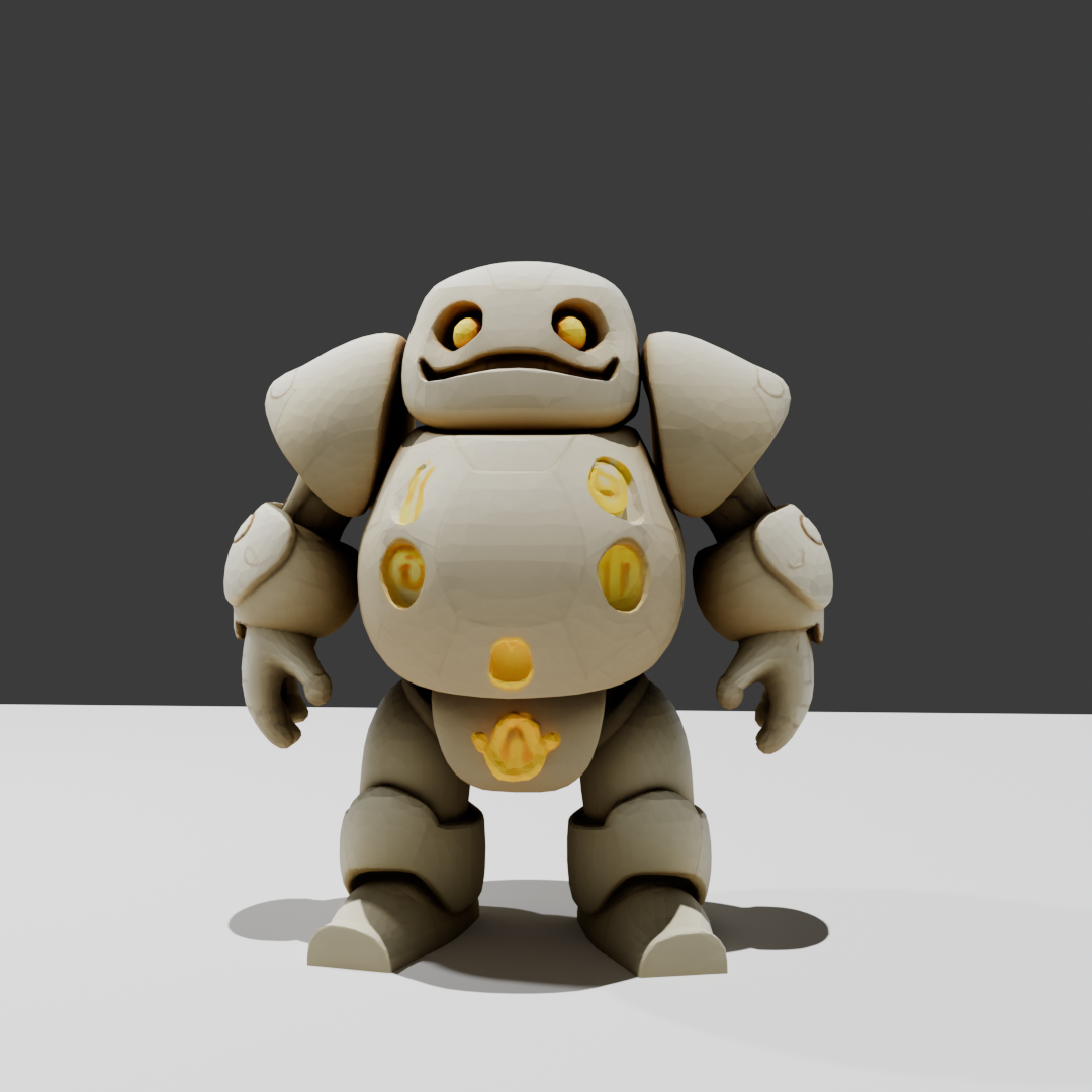 Magical Stone Golem - 3D Game Asset by Kostas3D