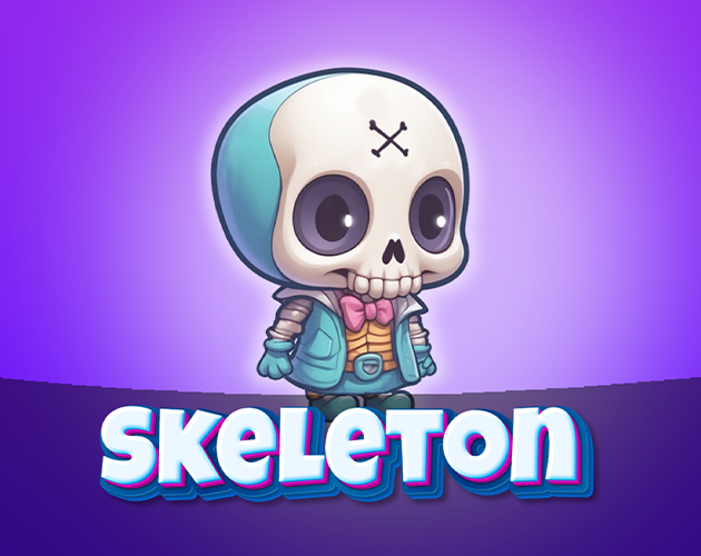 Skeleton - 2D Animated Character (Spriter) by Gamelauncher Shop