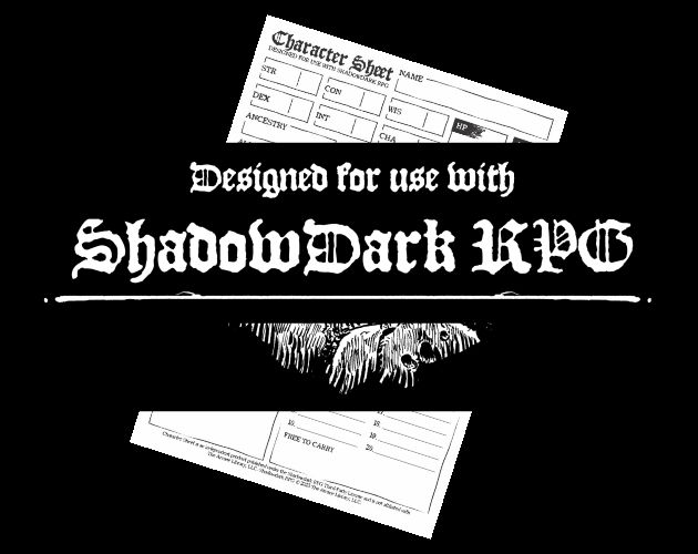 ShadowDark Redesigned Character Sheet by Reaver Workshop
