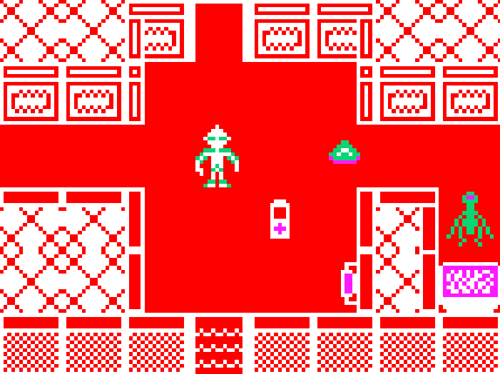 2-Bit (4 color) Sci-Fi Robot vs Alien Sprite-Tile Set 16x16 by bigindie