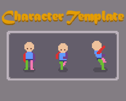 Top Down Character Template by vinchy007