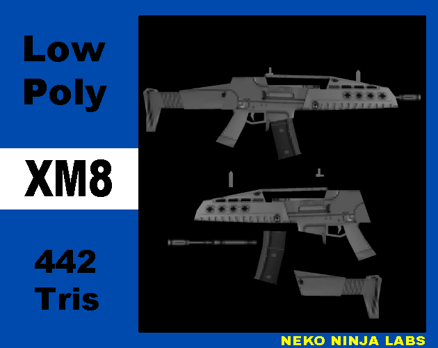 PSX Low Poly XM8 - Game Ready by Neko Ninja Labs