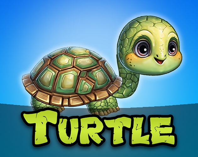 Turtle - 2D Animated Character (Spriter) by Gamelauncher Shop
