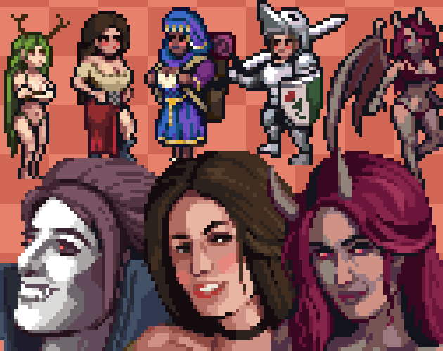 10 Pixel Art Female Characters - NPC Pack by GandalfHardcore