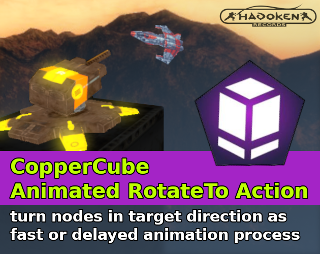 CopperCube Animated RotateTo by HADOKEN RECORDS
