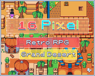 16x16 Cute Retro RPG - Grand Desert by 16Pixel