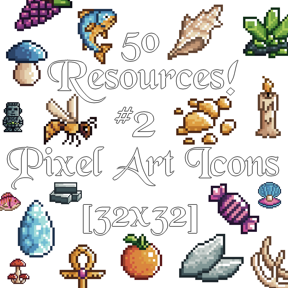 Pixel Art Resources #2 - Icons by Magicae! Games