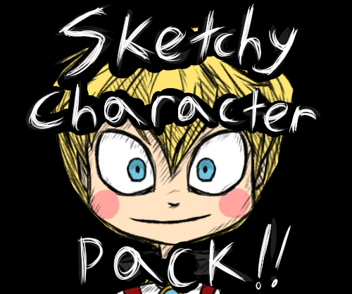 Sketchy Character Pack by Fluffymouse