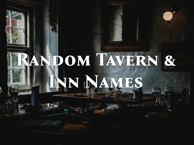 Random Tavern & Inn Names by Voltaic Overdrive