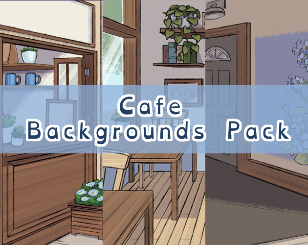 Cafe Backgrounds Pack by Itsu