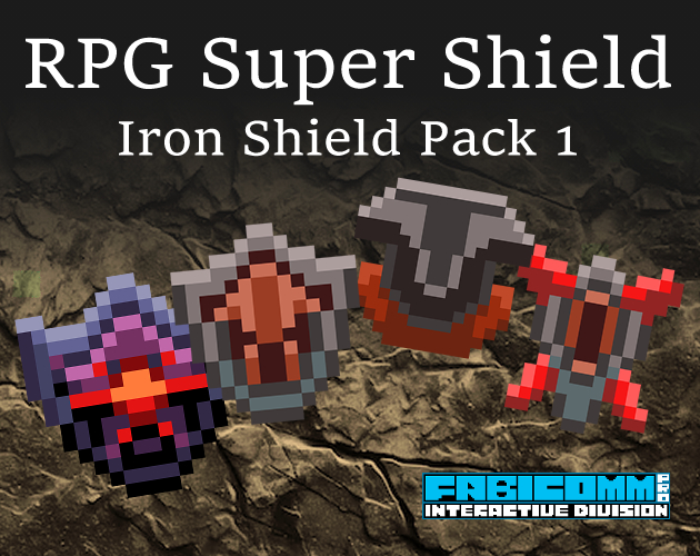RPG Super Shield Series - Iron Shield - Pack 1 by Fabicomm Pro.