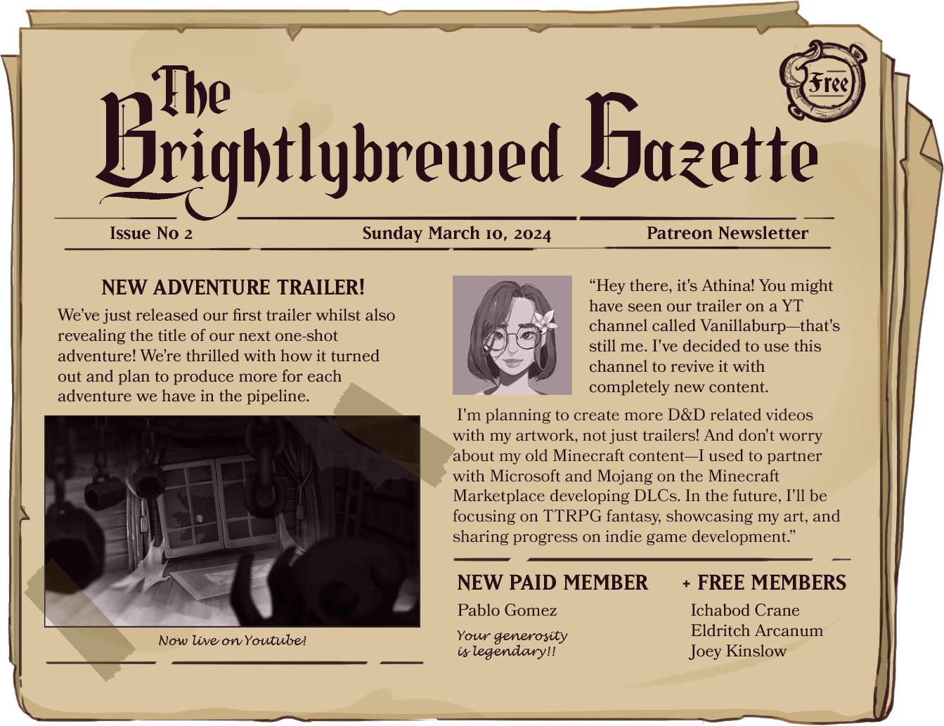 Fantasy Newspaper Template! by Humblebright Studio