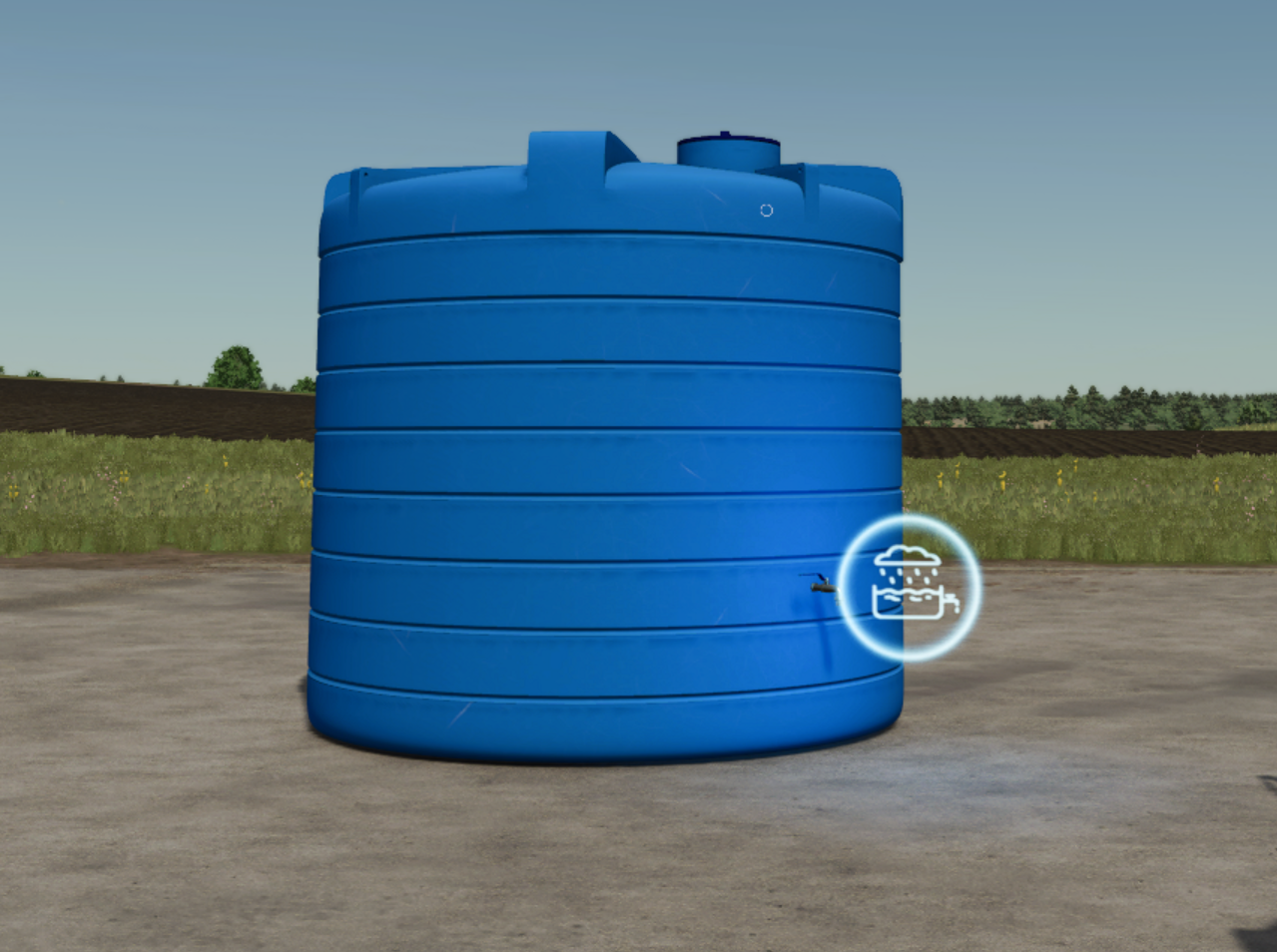 Rain Water Tank (FS25) by Derwen Modding