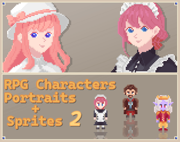 Devlog - Top-Down RPG Character Pack: Portraits & 32x32 Sprites Part 2 ...