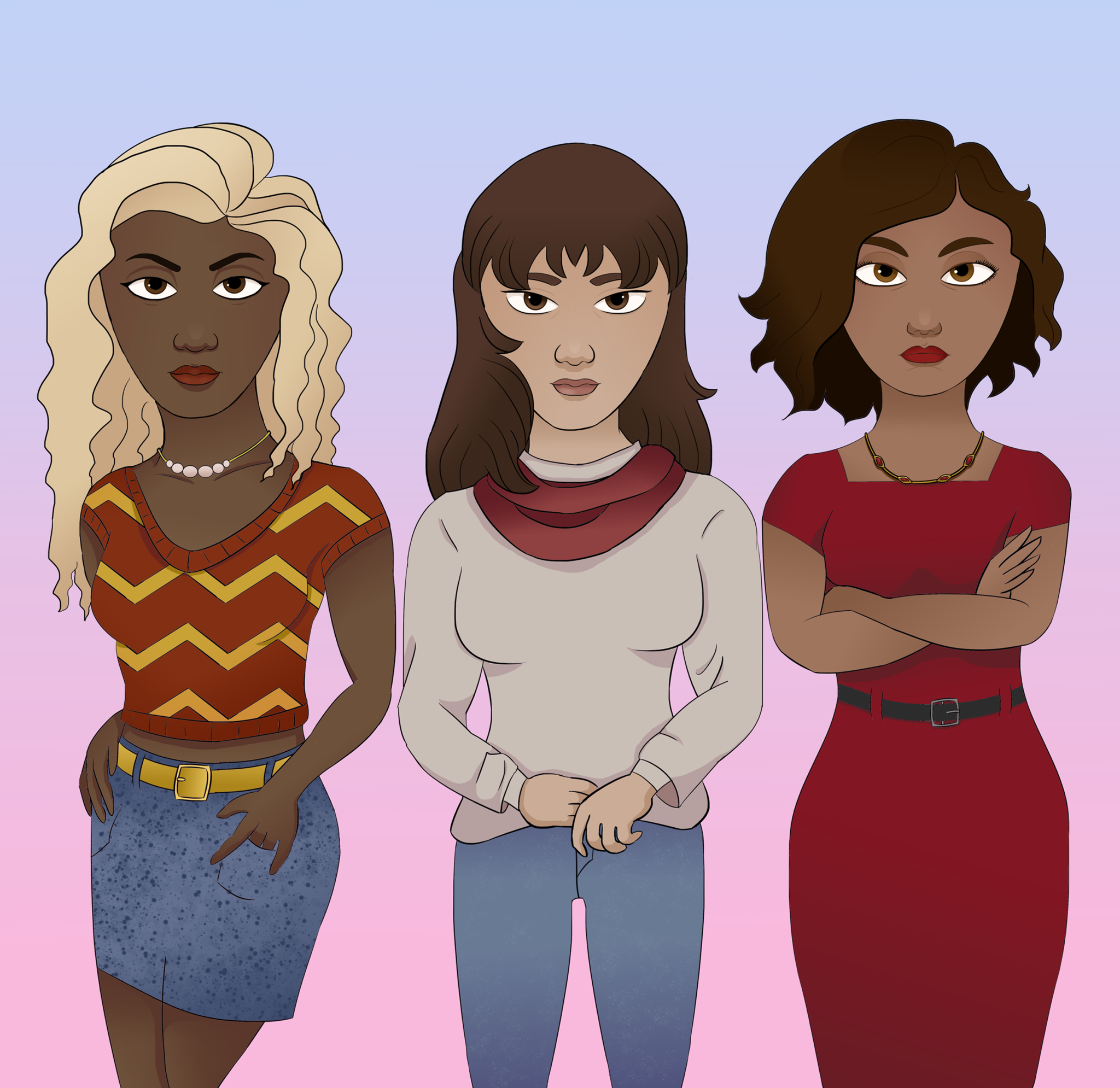 Visual Novel Female Sprites by ArejayGoth