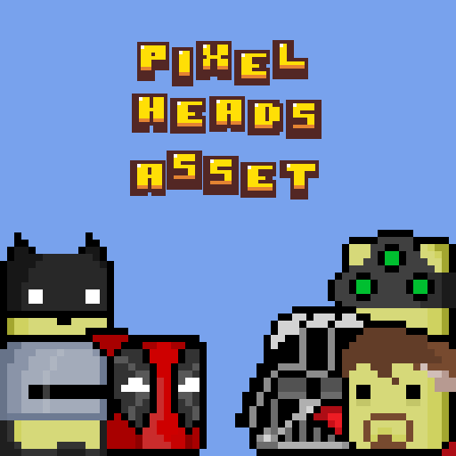 Retro Pixel Heads by Jigan4eg