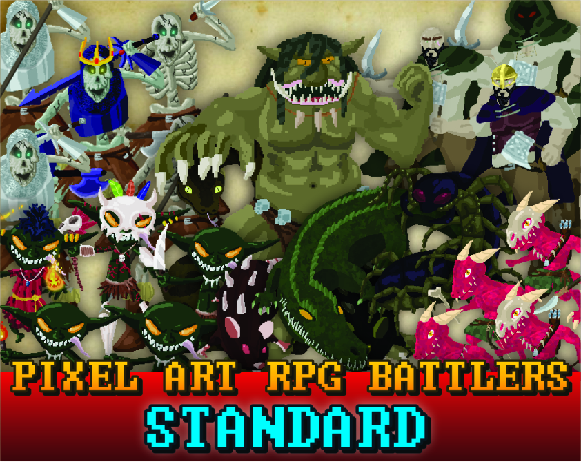 Pixel Art RPG Battlers - Standard by Clockwork Raven