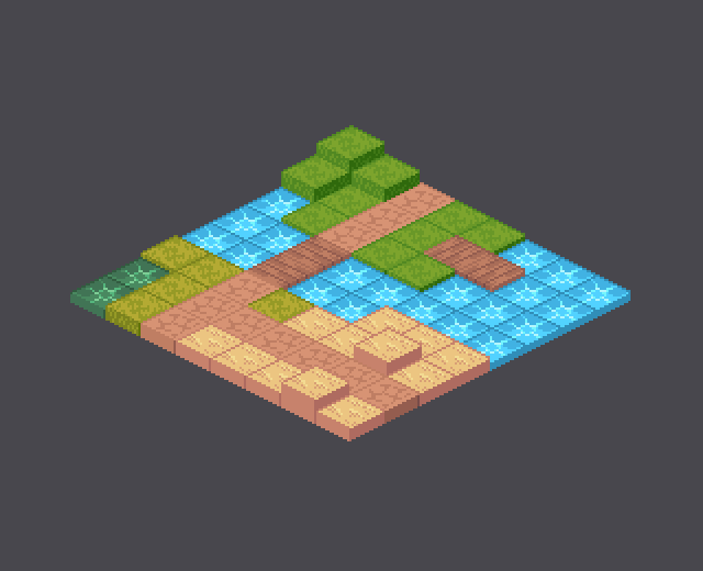 Isometric tiles pixel art by silverhai