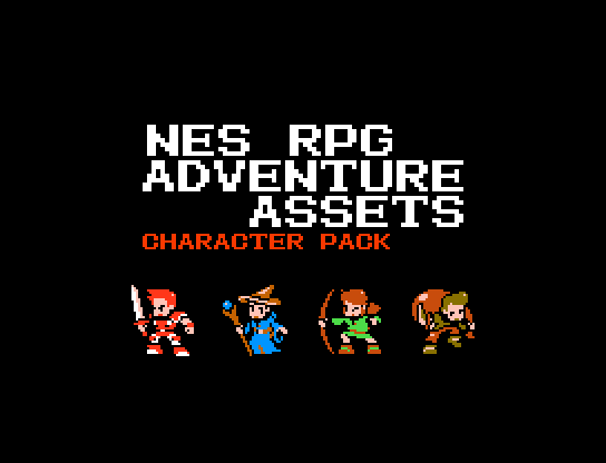 NES RPG Adventure Assets - Character Pack by Tortle Dove