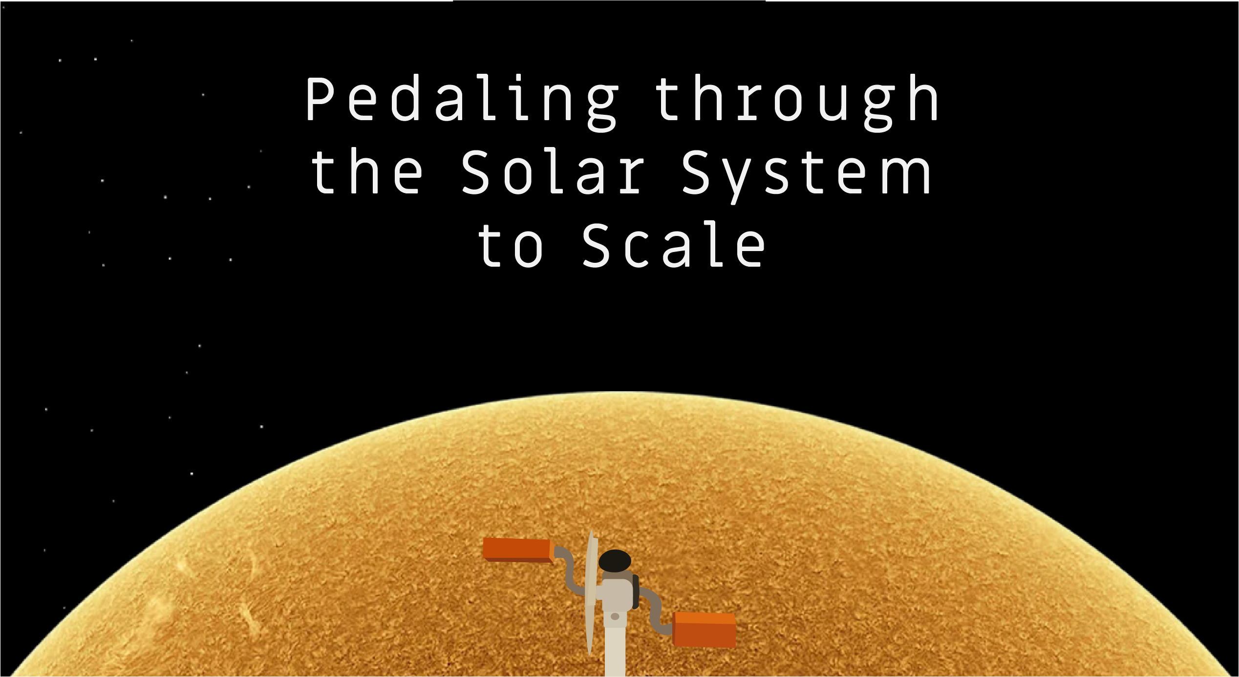 Pedaling through the Solar System to Scale by BZRot