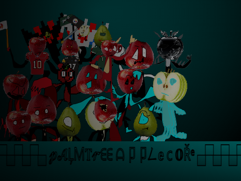 palmtree applecore by the shocked baldi