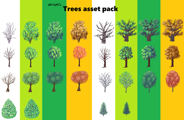 skristi's Trees asset pack by skristi