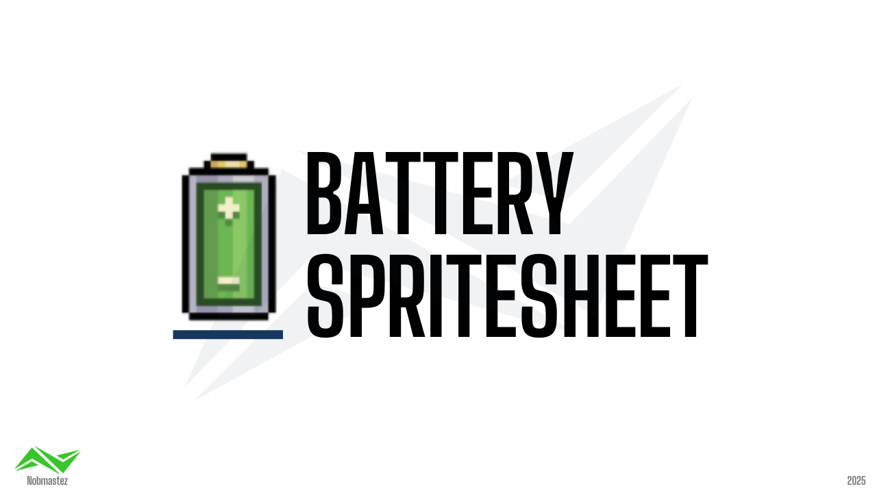 [TRENDING!] Battery Spritesheet by Nobmastez