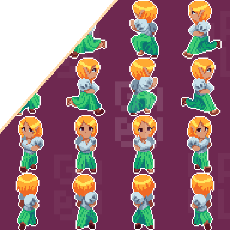 Sprite Sheet - Elf by Extrano gabu