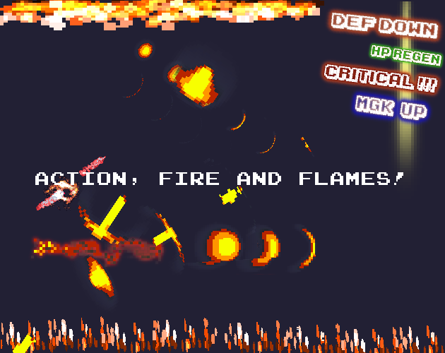 Action, Spells, Fire and Buffs! Animations. - Action! Fire ! Flames ...