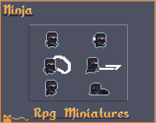 The Ninja (Rpg Miniatures) by IvoryRed