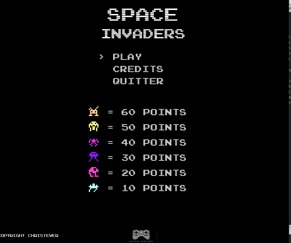 SPACE INVADERS by Christever