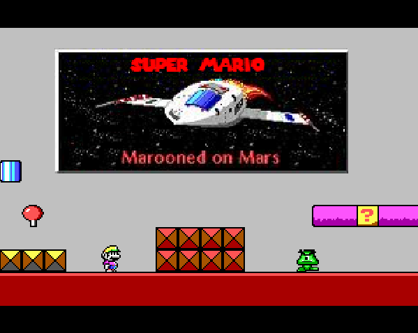Super Mario in Marooned on Mars by Ryan Silberman